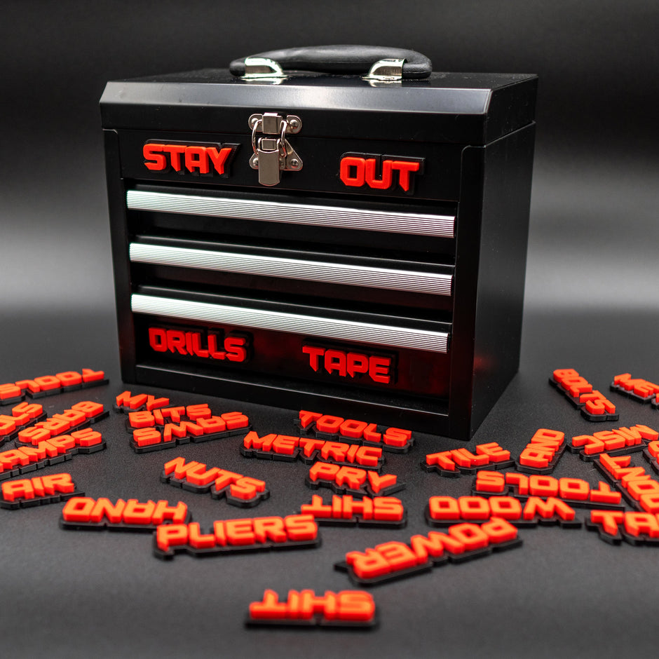 ToolboxEmblems.com - Magnetic Garage Emblems - Organize Your Space ...