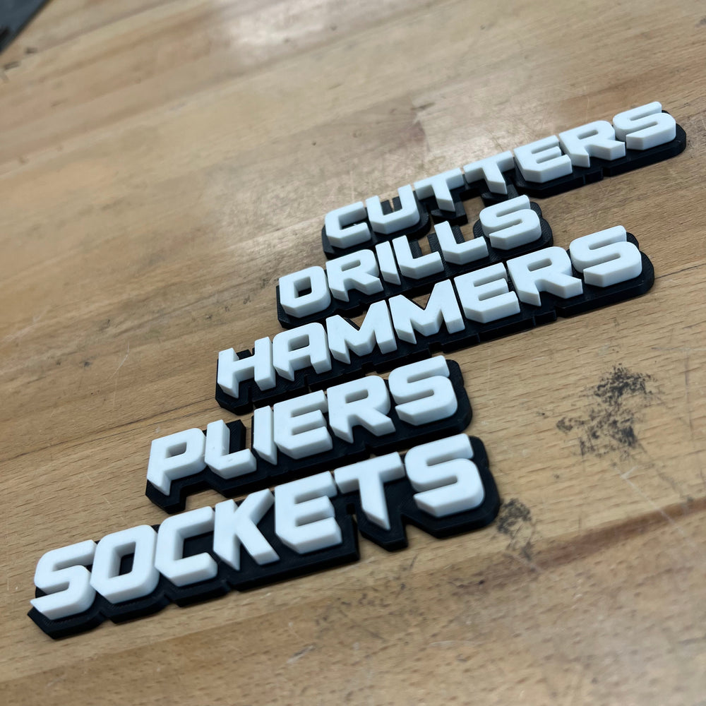 ToolboxEmblems.com - Magnetic Garage Emblems - Organize Your Space ...