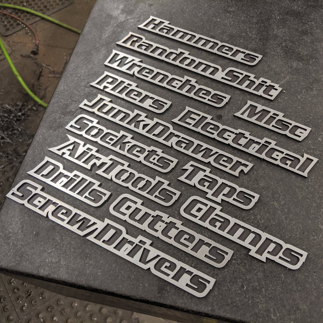 ToolboxEmblems.com - Magnetic Garage Emblems - Organize Your Space ...